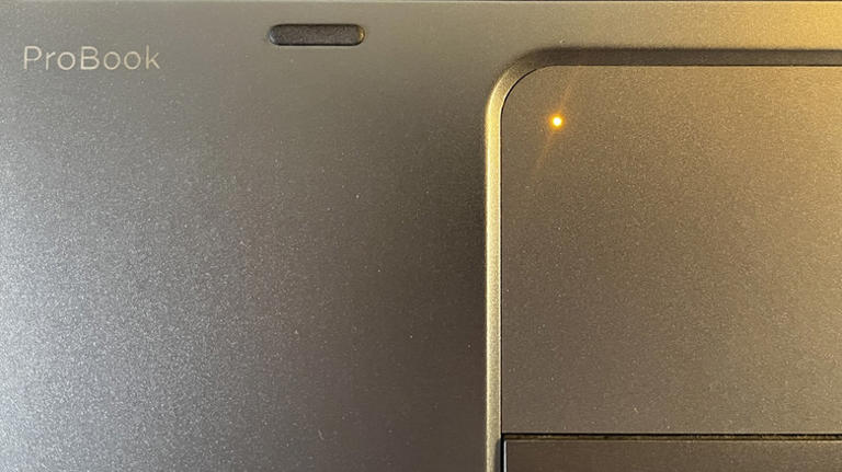 What the orange light on your HP laptop is for