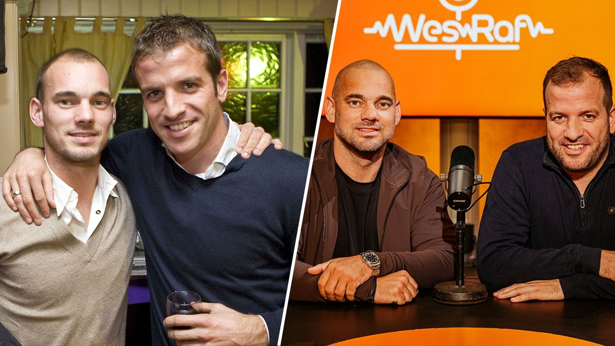 Van Oranje-teamgenoten tot podcastduo: zo hecht zijn Wesley Sneijder en ...
