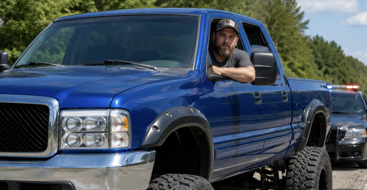 An officer said my lift and tires make my truck unsafe, even though it ...