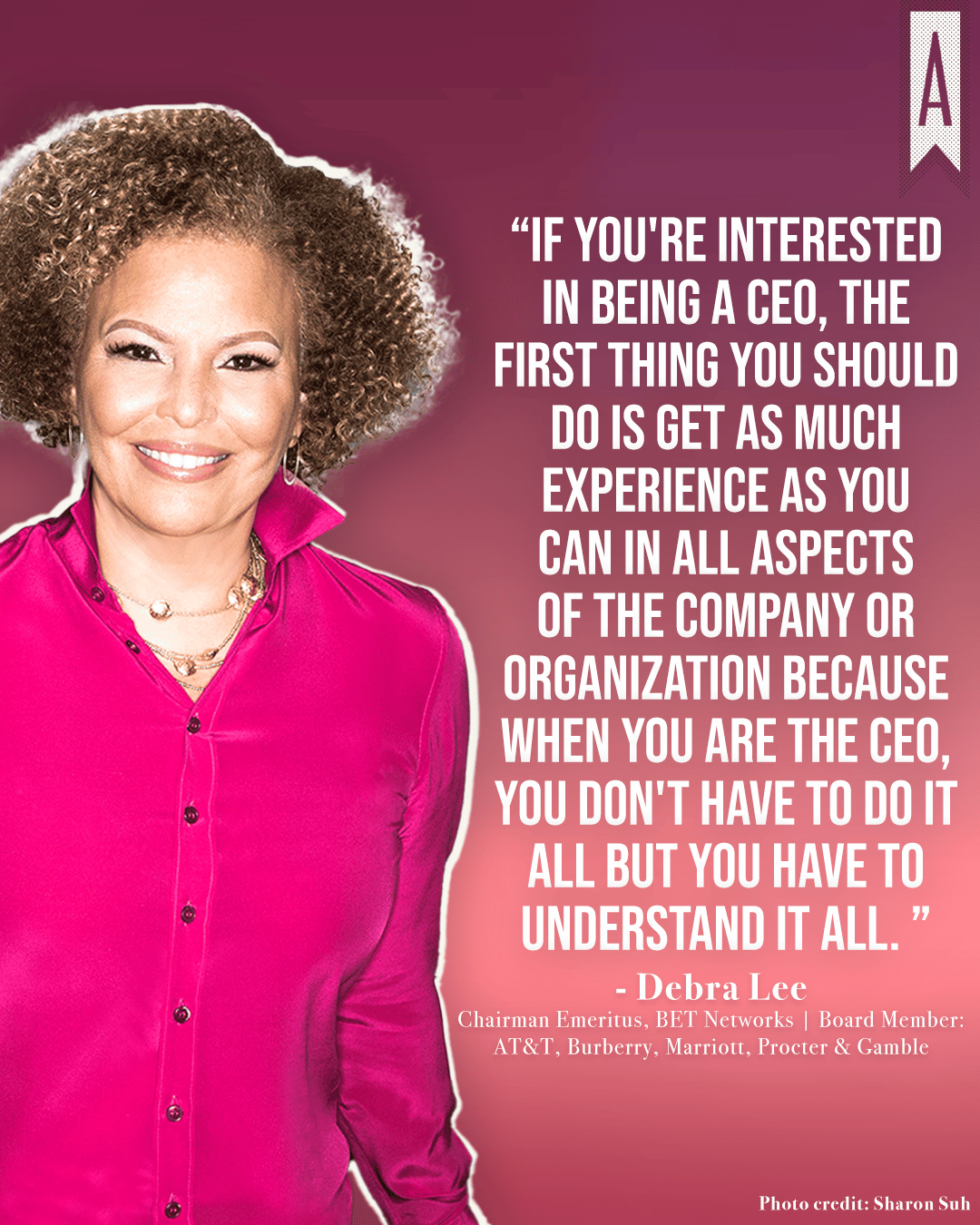 A peek inside her agenda: Debra Lee