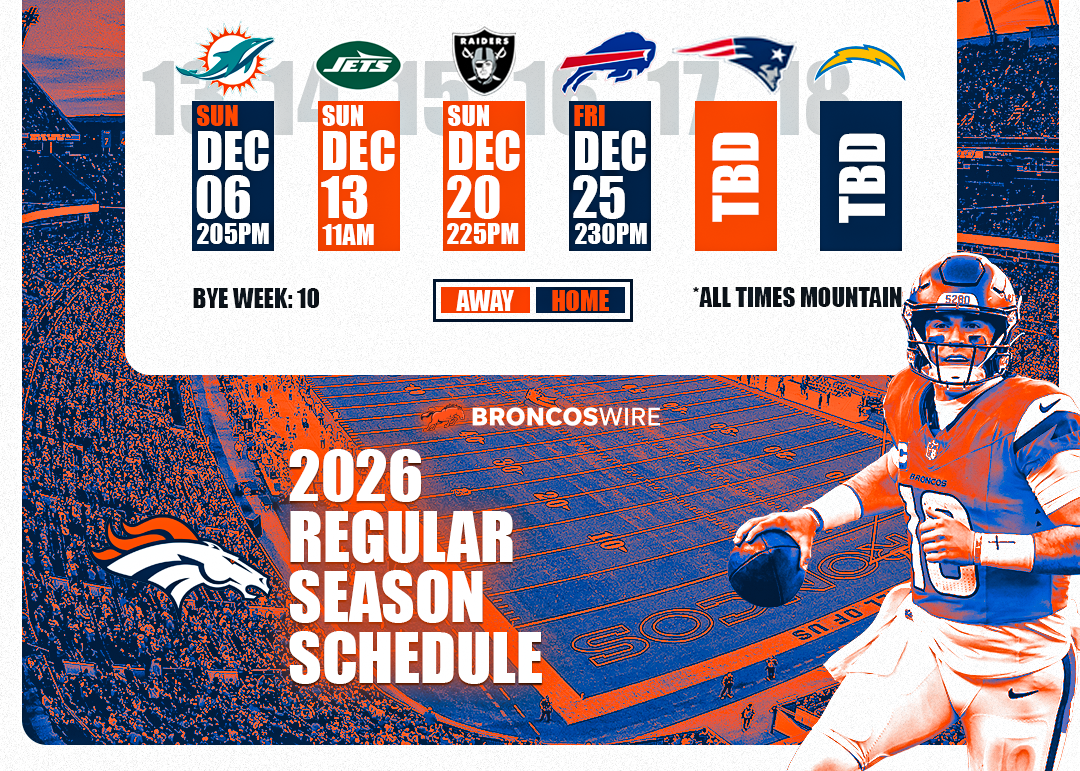 Denver Broncos 2026 schedule wallpaper