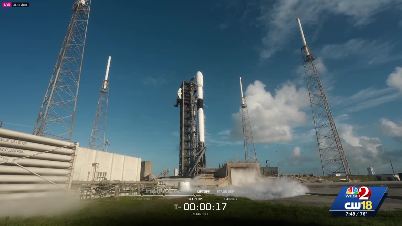 SpaceX launching Starlink satellites from Florida's Space Coast