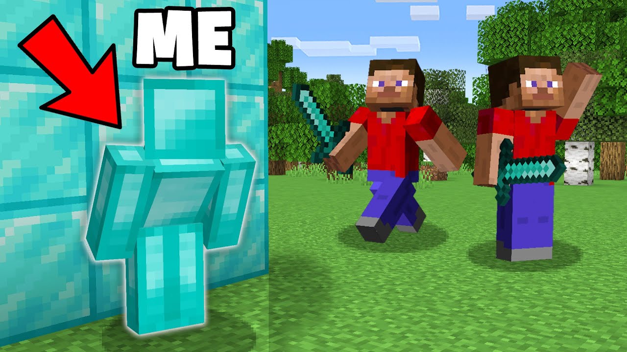 I fooled my friend using camo trolling in Minecraft
