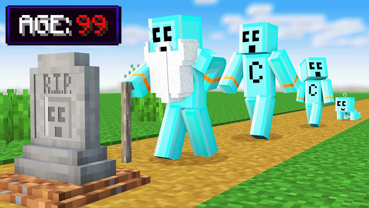 Surviving through every Minecraft stage from birth until the end