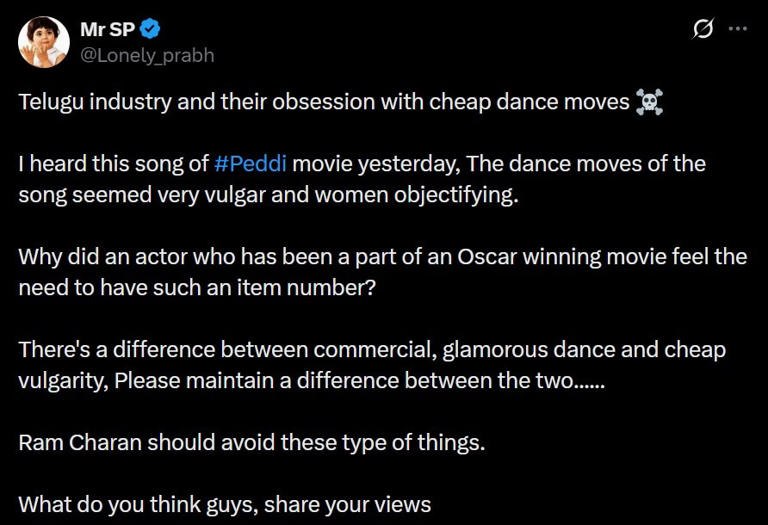 Ram Charan's Peddi song faces heat over vulgar dance feat. Shruti ...