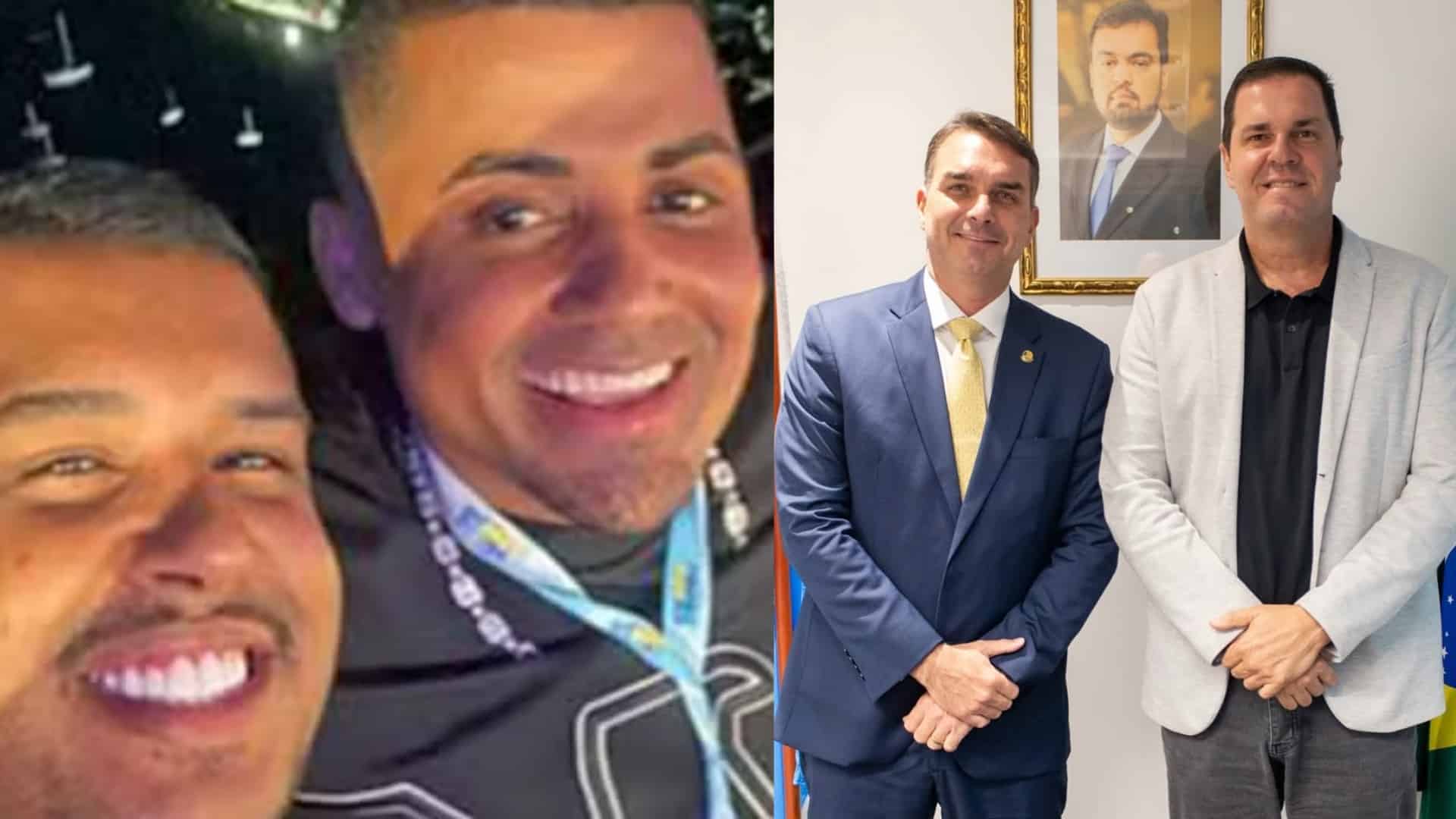 Foto de Flávio Bolsonaro com TH Joias e Bacellar, investigados por elo ...