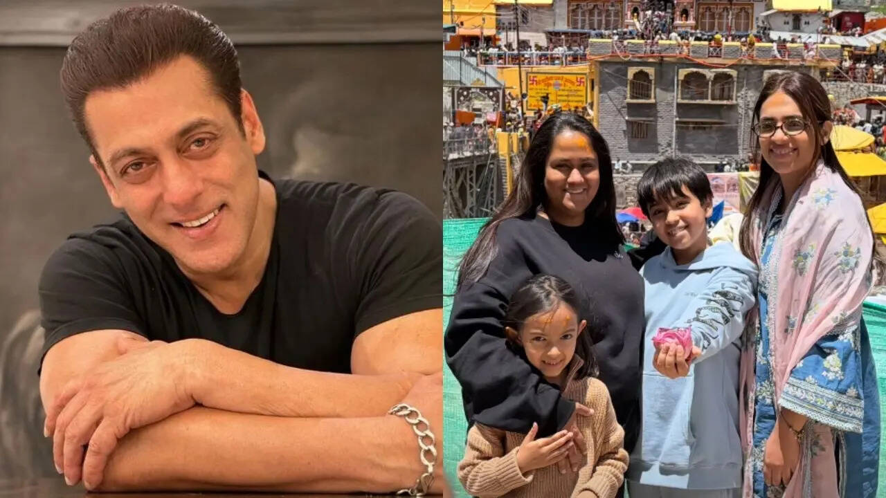 Salman Khan's sister Arpita Khan seeks blessings at Kedarnath; Aahil ...