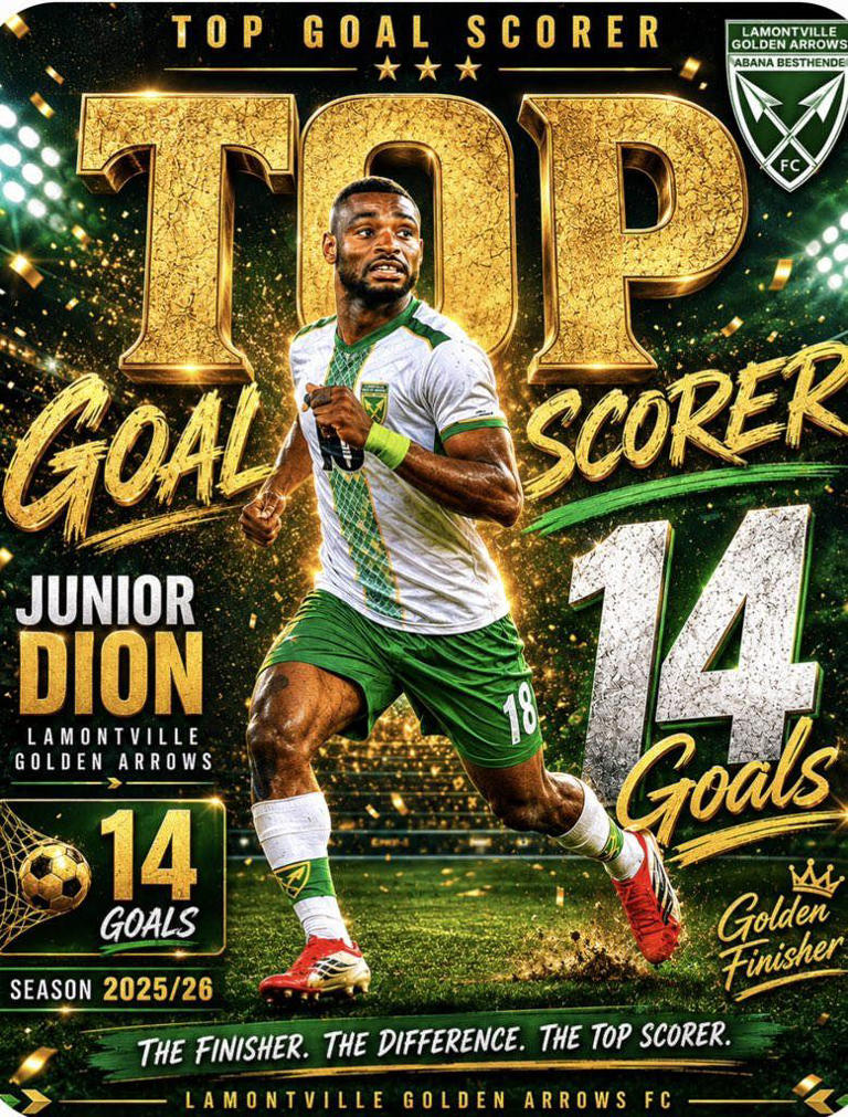 Junior Dion claims Betway Premiership 2025/26 Golden Boot honours