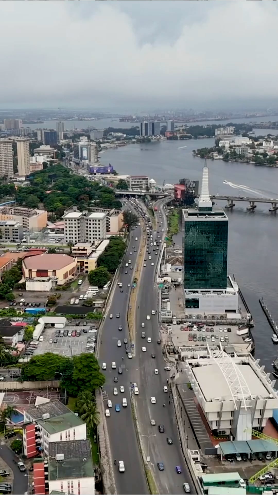 Lagos, Nigeria: Drone flight over one of the world's fastest-growing cities