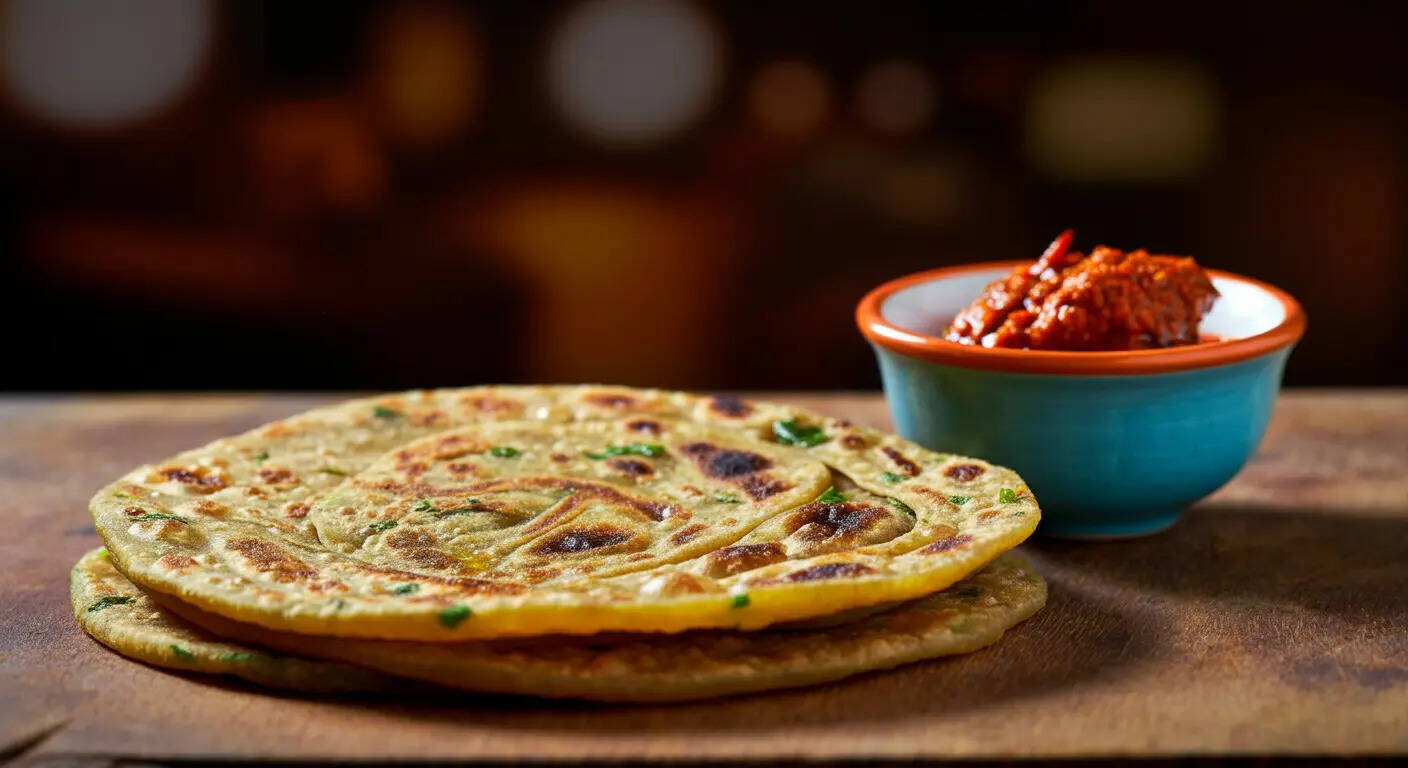 Pyaz paratha with tangy pickle can turn any simple meal into a comfort ...