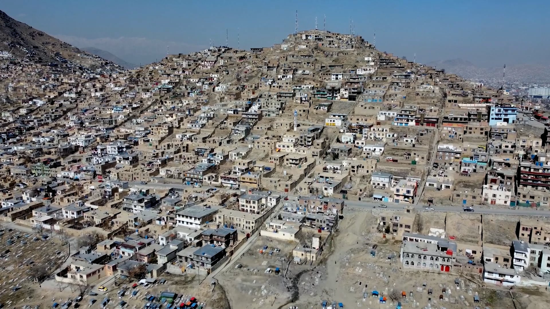 Rare drone views over Kabul and Afghanistan’s ancient valleys