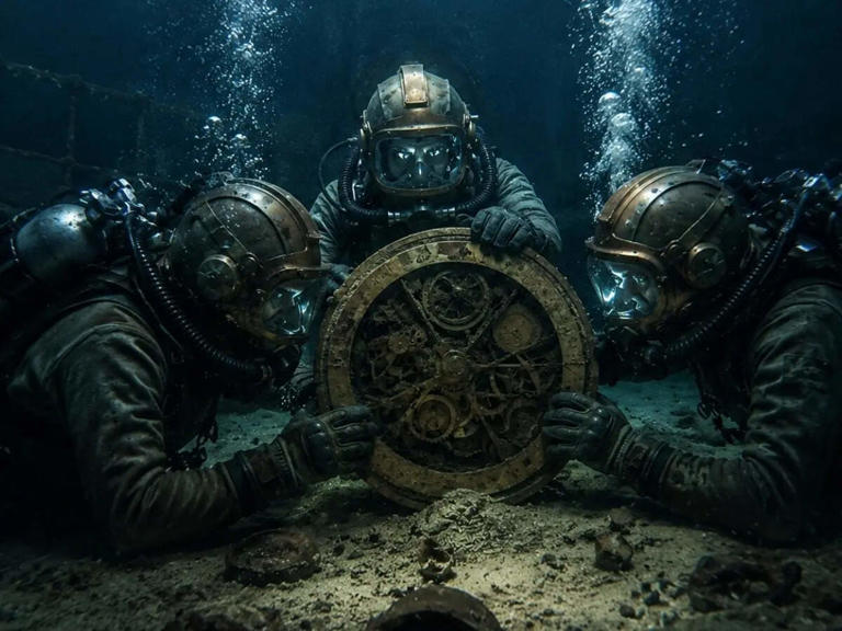 In 1900, sponge divers hiding from a storm found a machine underwater ...