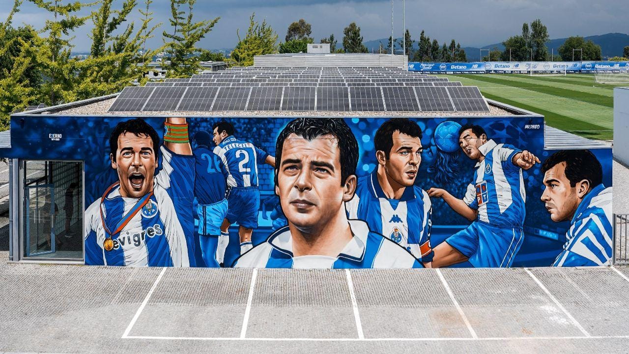 FC Porto: novo mural em homenagem a Jorge Costa no Olival