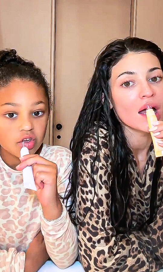 Stormi and Kylie's nighttime routine revealed
