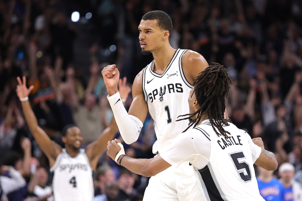 Victor Wembanyama has blunt response to wild halfcourt shot in Game 4 win