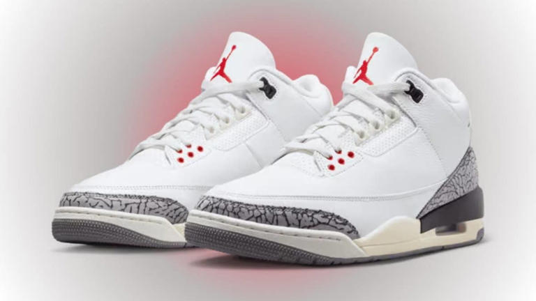 Air Jordan 3 'White Cement' — The blueprint of the silhouette is ...