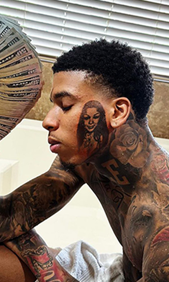 NLE Choppa's extreme face tattoo ⚠️
