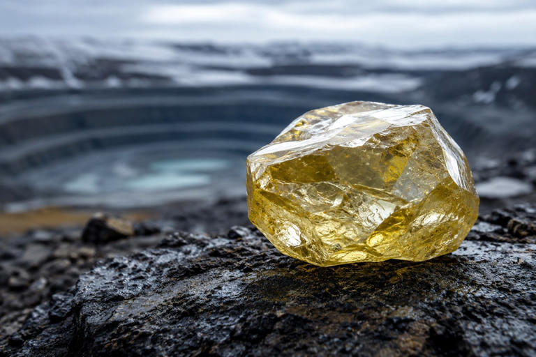 Hallazgo histórico bajo el Ártico: descubren un diamante amarillo de ...