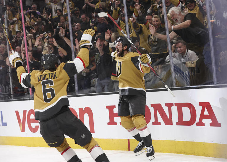 Knights notebook: Hertl’s timely goal, MacKinnon hobbled highlight Game 3
