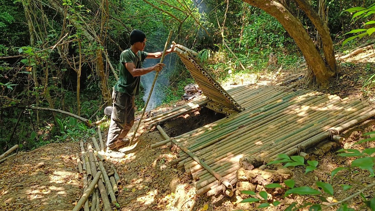Teknik bushcraft: kabin bawah tanah yang aman