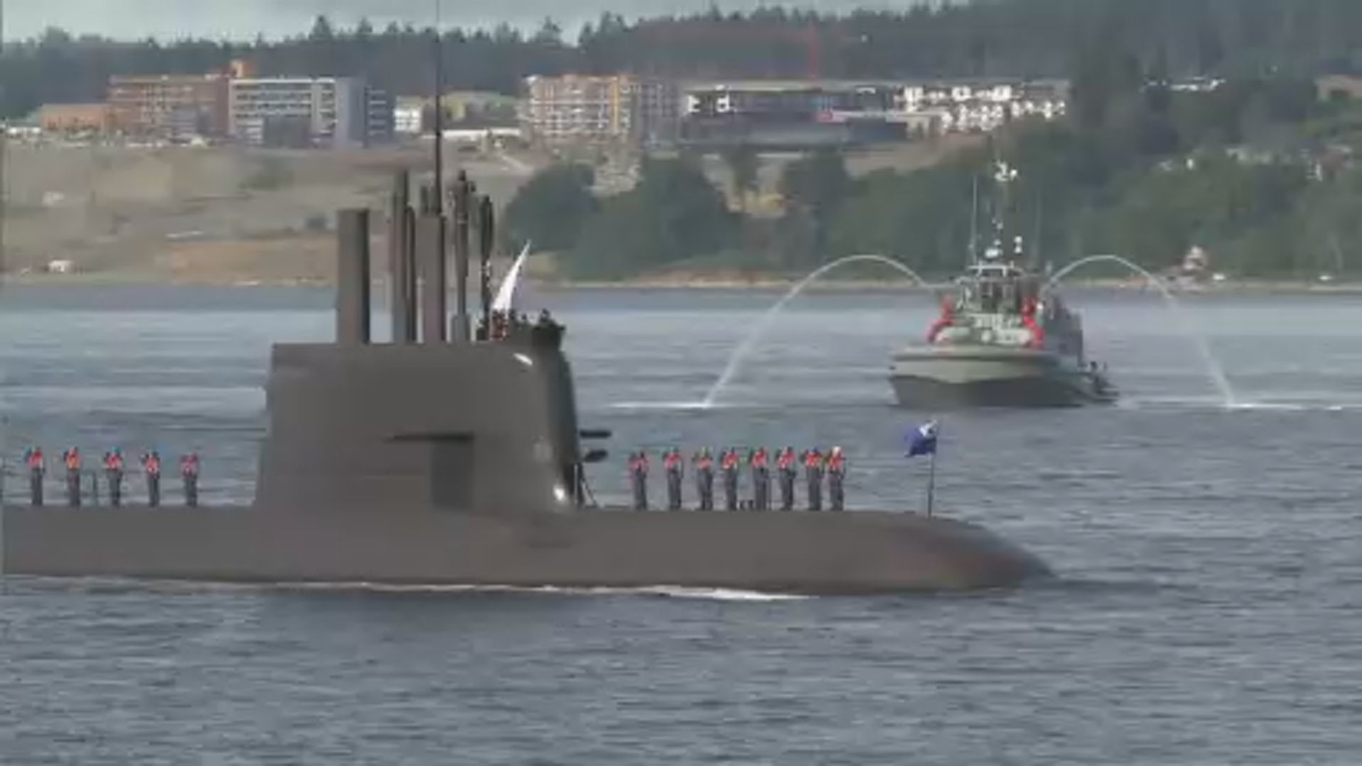 South Korean submarine takes part in joint naval exercises in BC