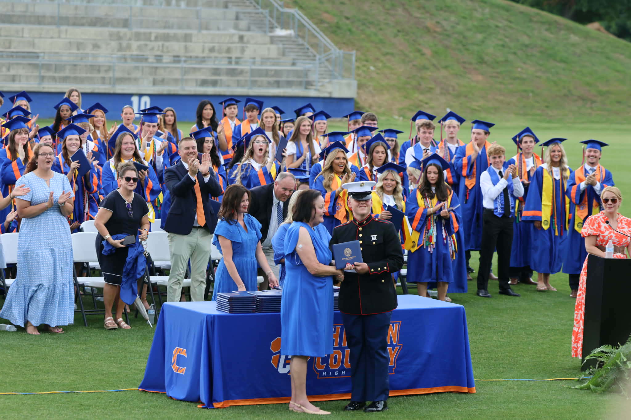 Teen completes Marine Corps training before high school graduation