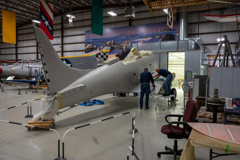 Air Zoo nears completion of detailed restoration of Douglas SBD-1 Dauntless
