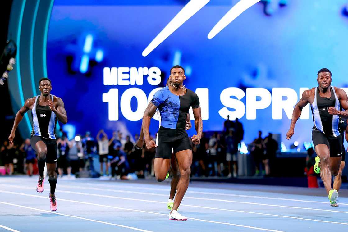 Enhanced Games: Usain Bolt reacts after Fred Kerley fails to break ...
