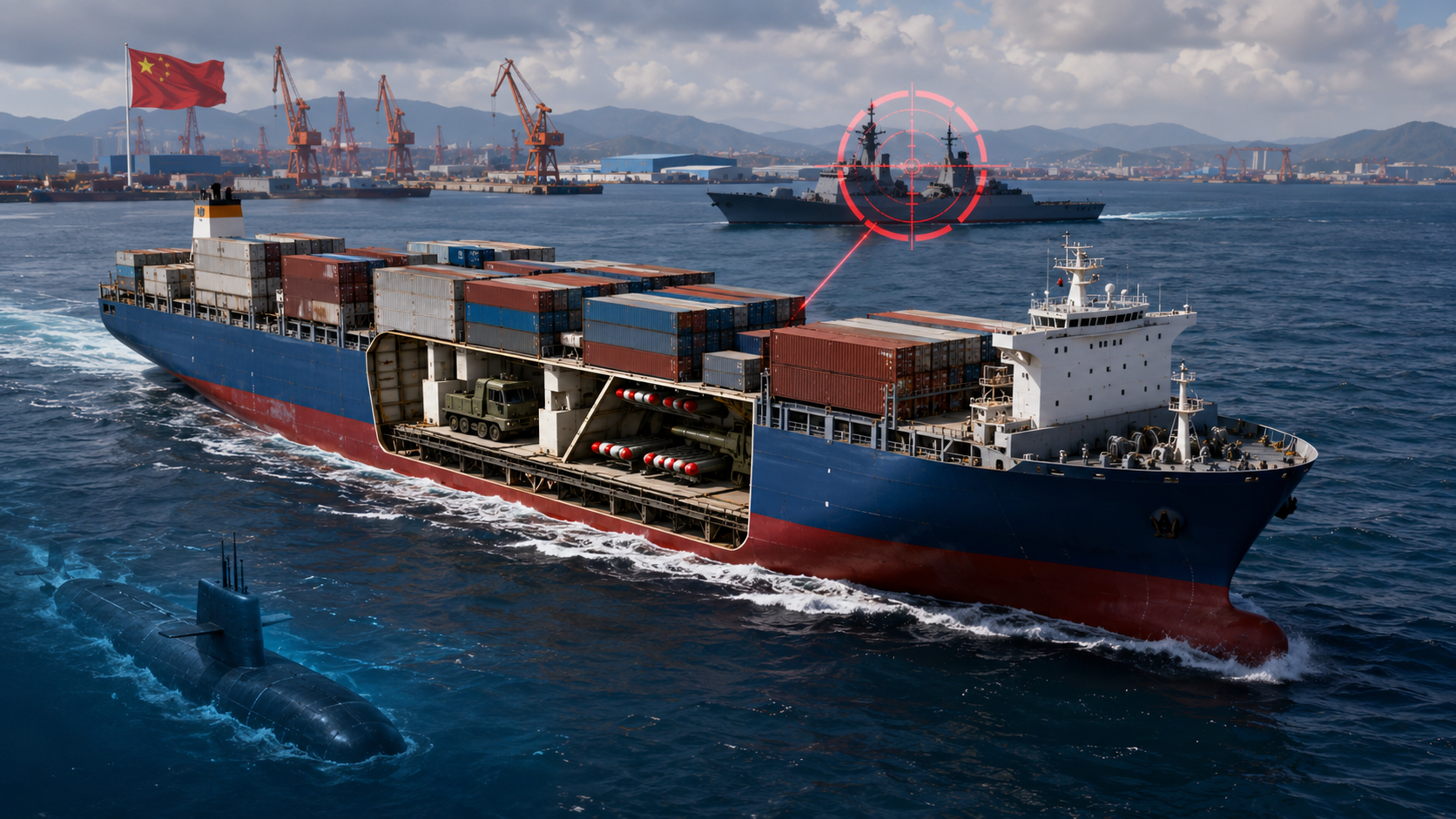 How China could turn cargo ships into a hidden navy