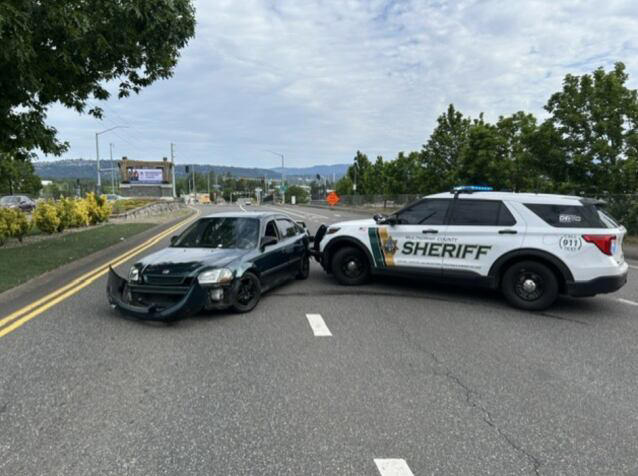 Deputies arrest two after stolen car rams patrol SUV in Multnomah County