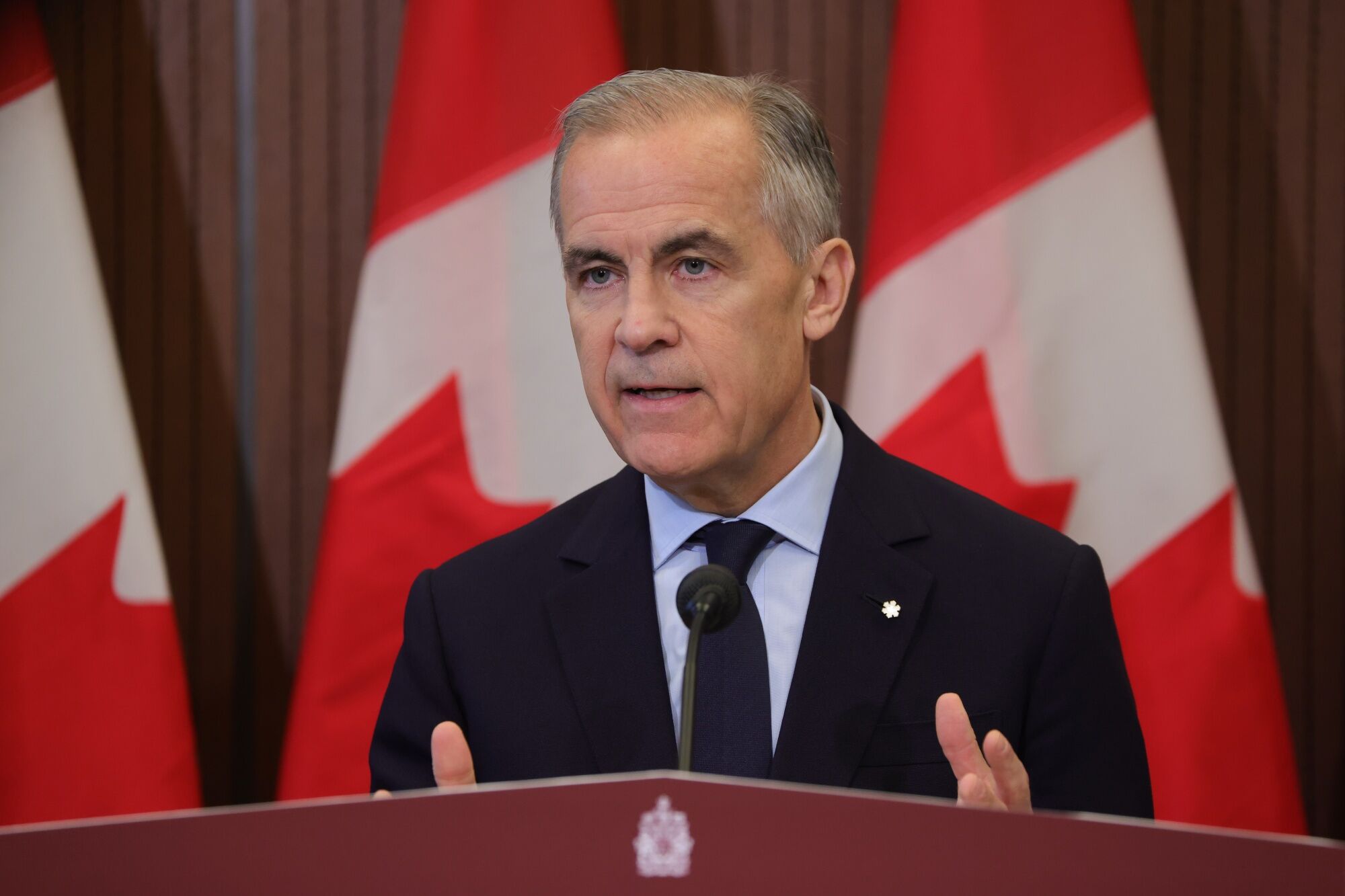 Carney warns of ‘dangerous bluff’ in Alberta vote, citing Brexit