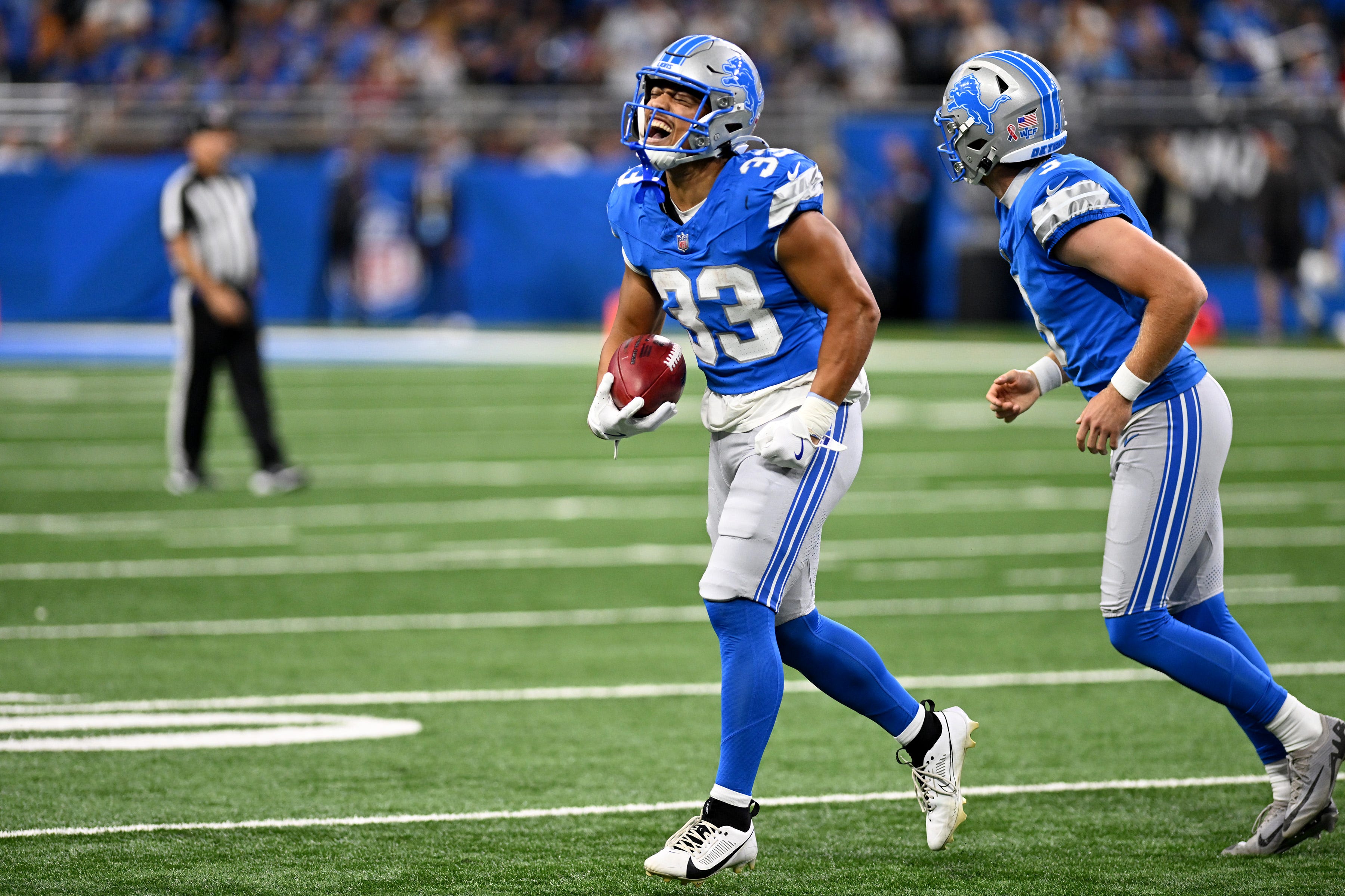 Detroit Lions May 2026 offseason workout medical update: Sione Vaki RB