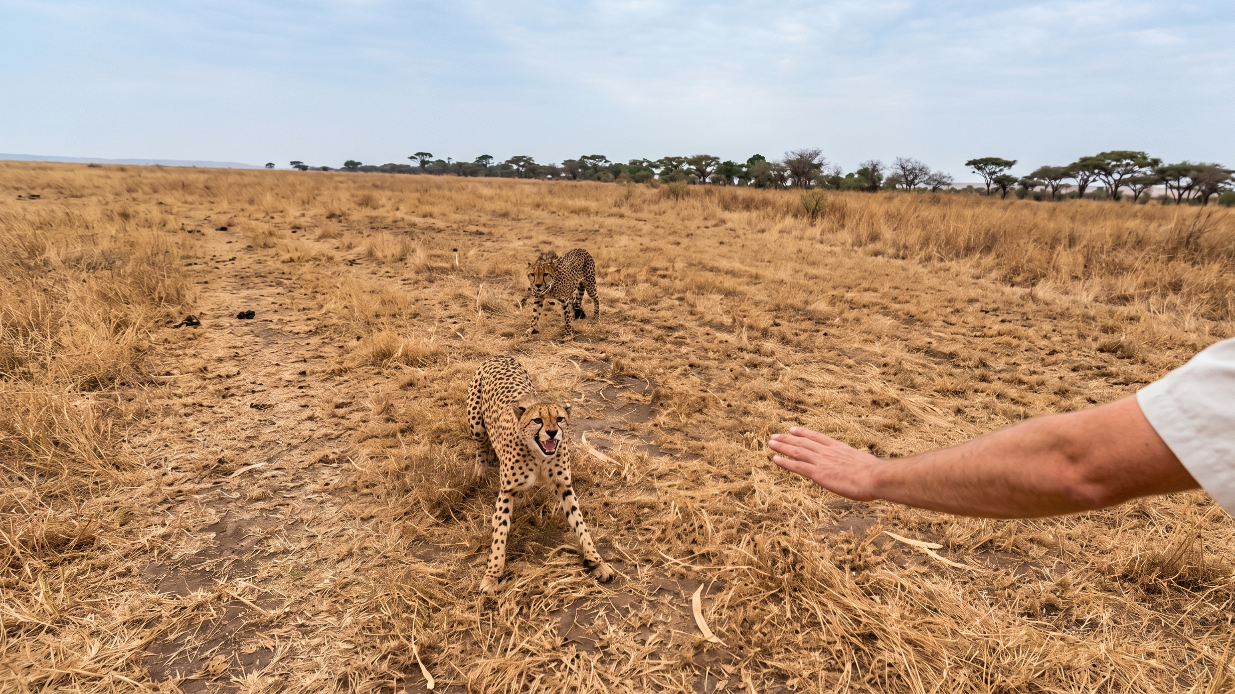 He tried to pet this killer cheetah - it was a huge mistake
