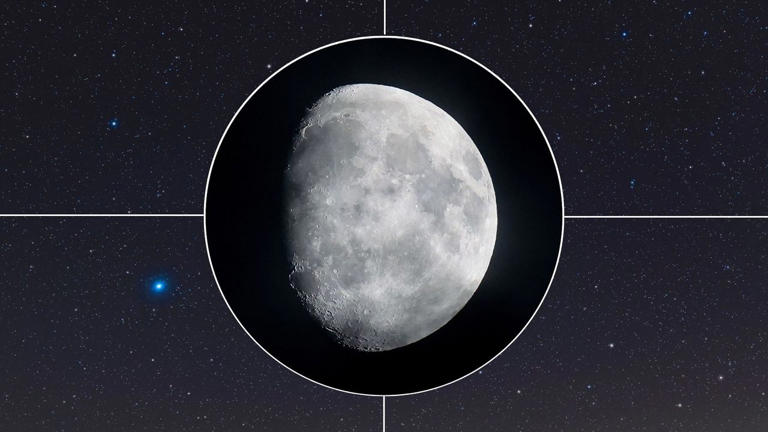 What is the blue-white star next to the moon tonight?