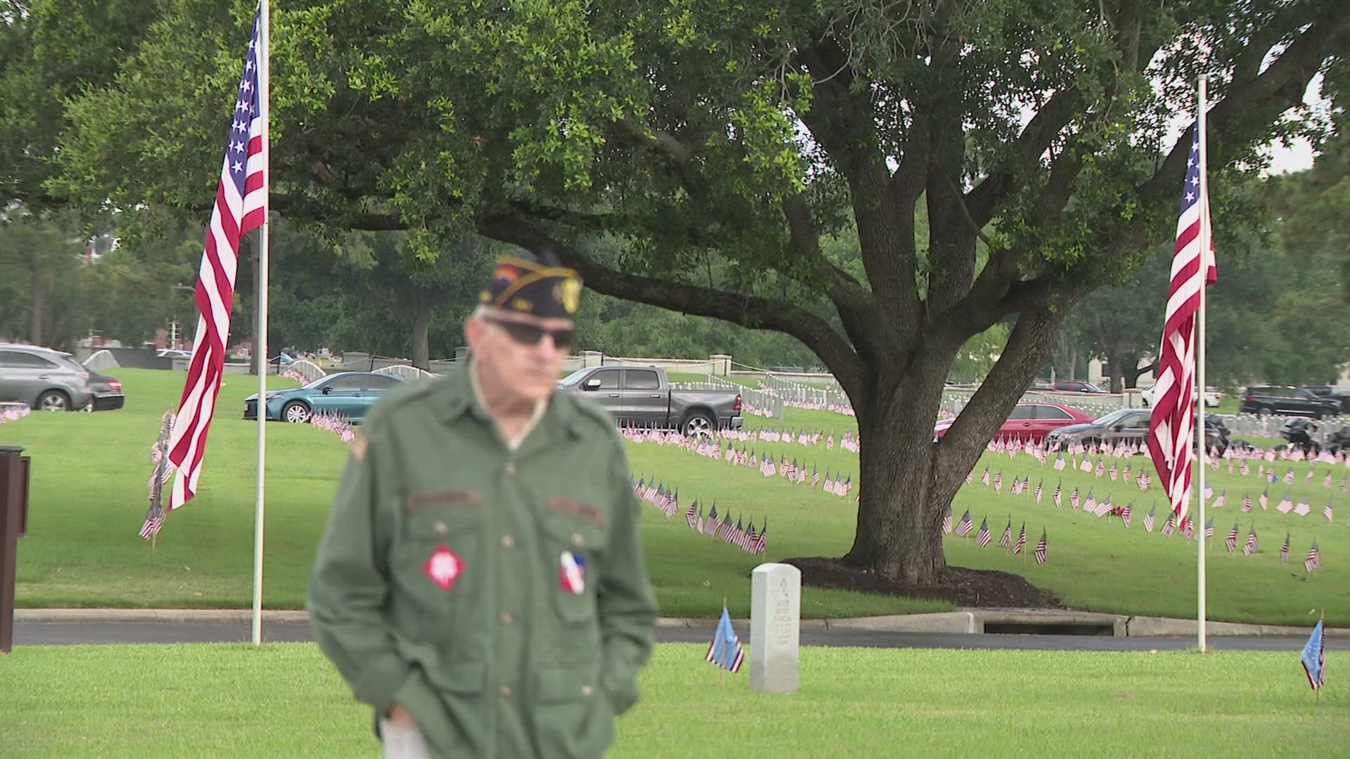 Honoring heroes on Memorial Day at Houston National Cemetery