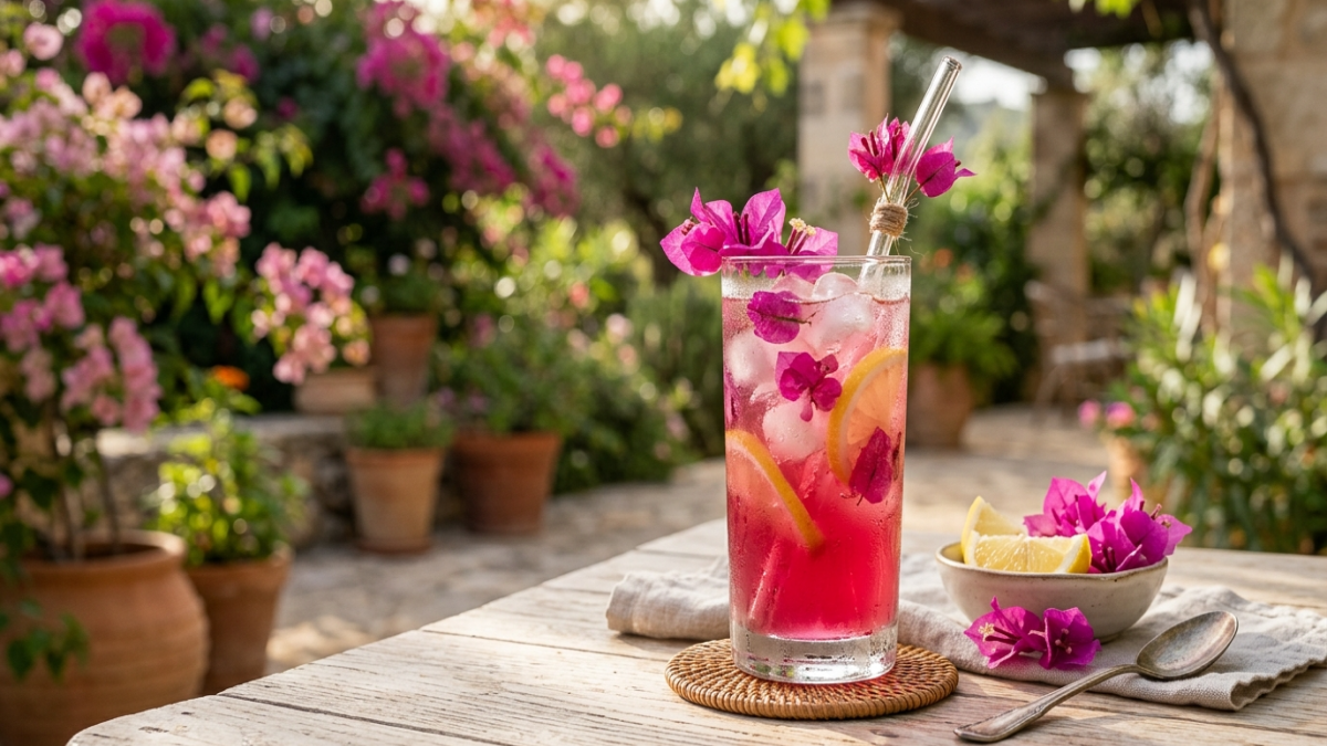 ¿Tienes una bugambilia en casa? Haz esta limonada floral refrescante
