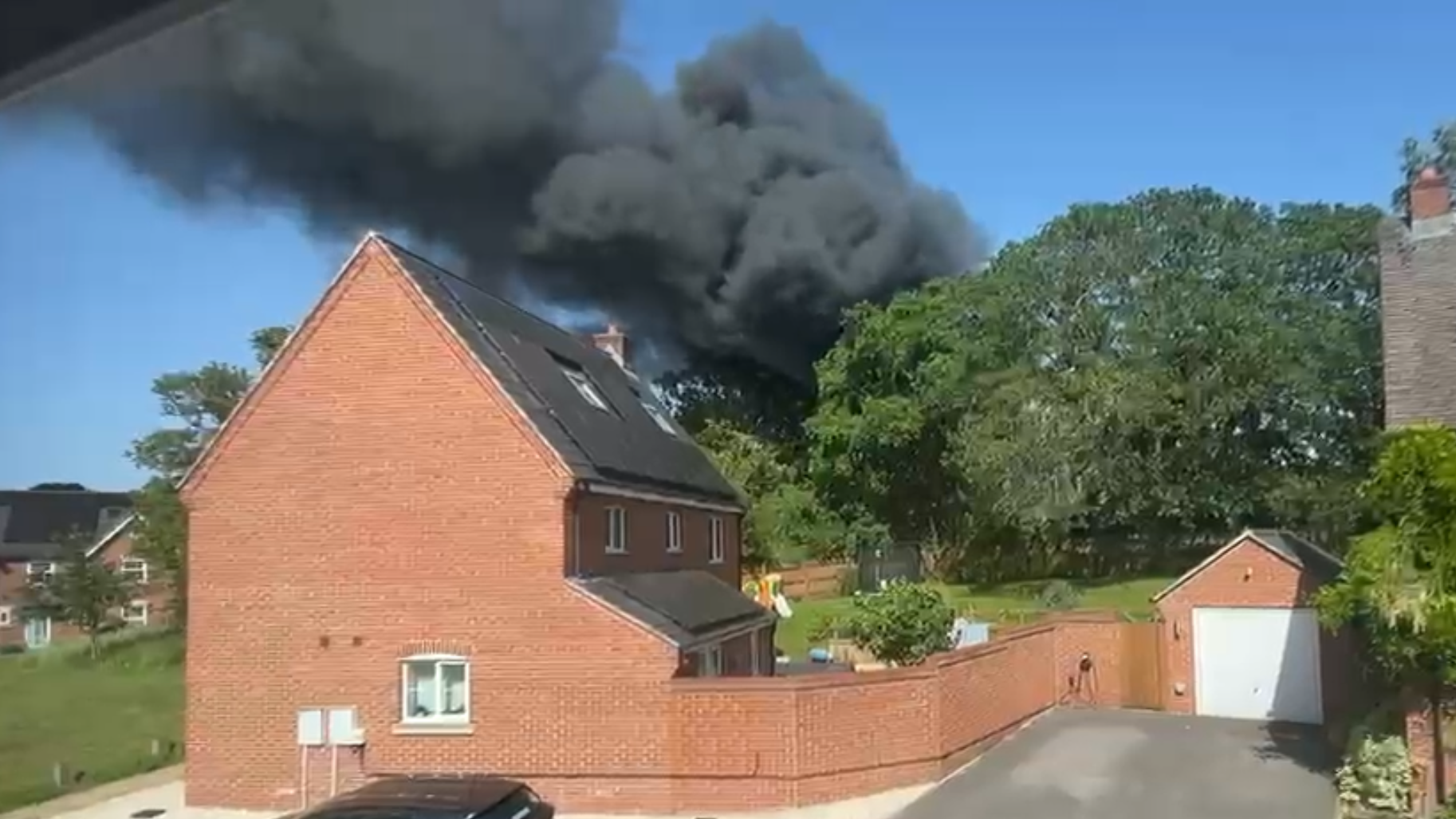 Residents evacuated due to large industrial fire