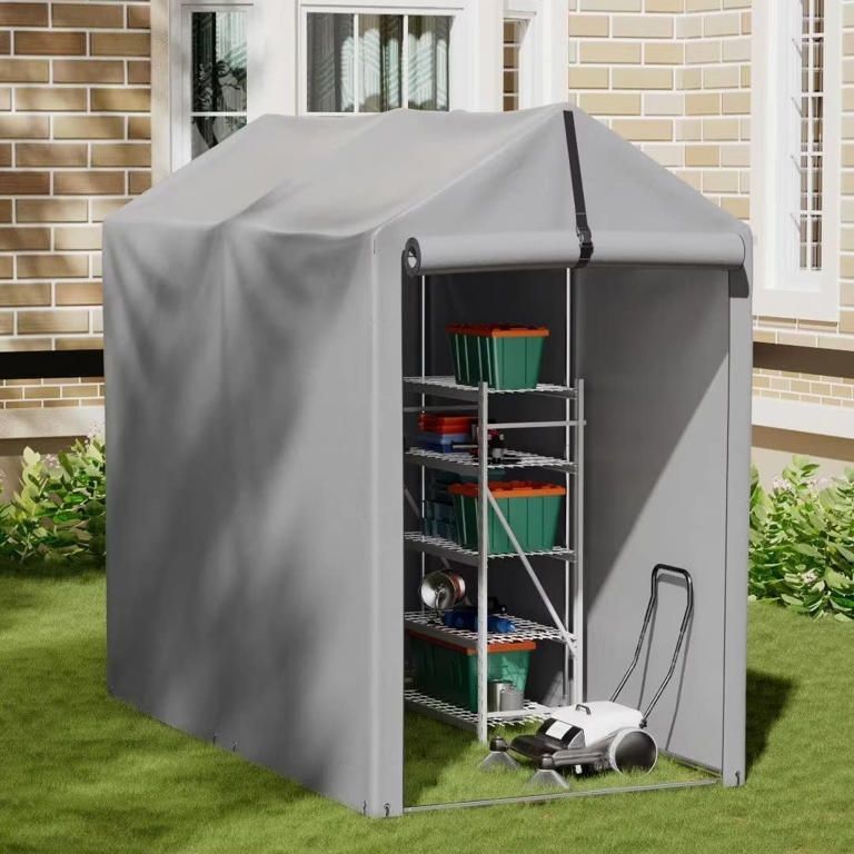 Walmart has a 'well-made' canopy storage shed available for just $58