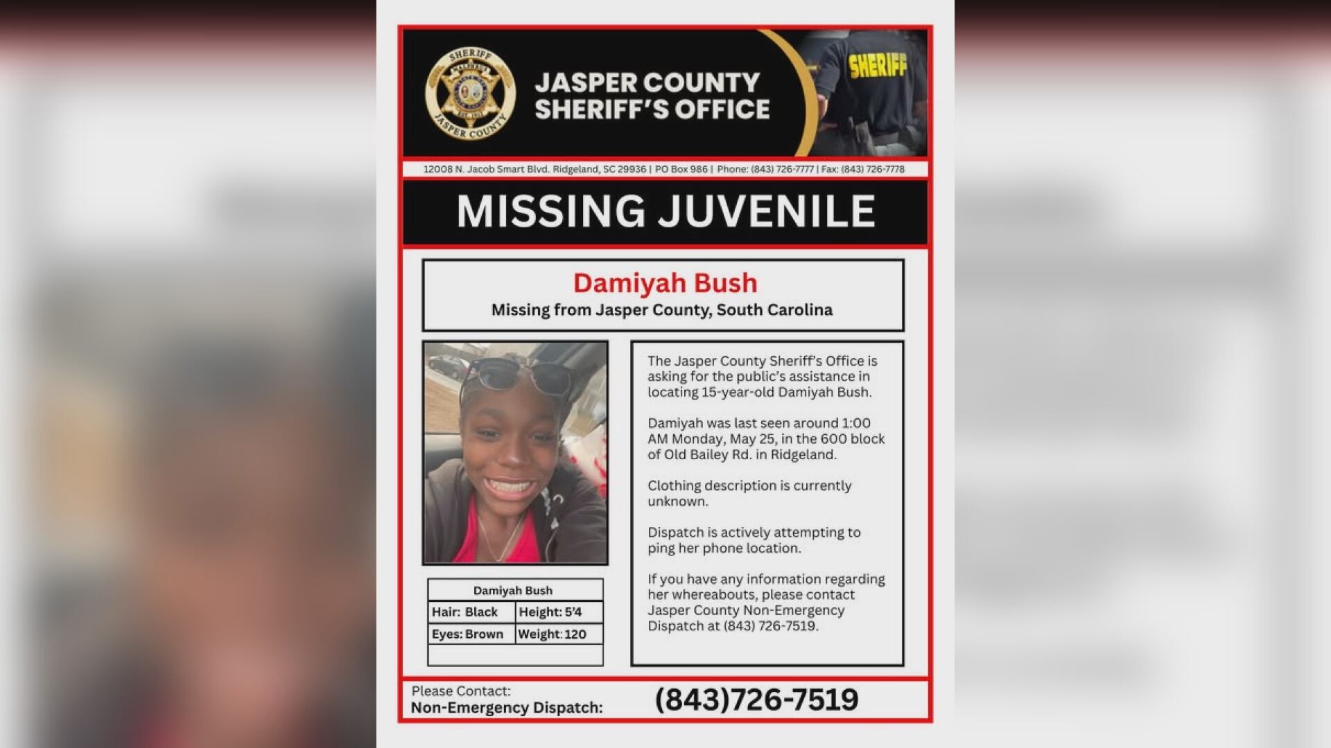 Missing teen girl found, says Jasper County Sheriff’s Office