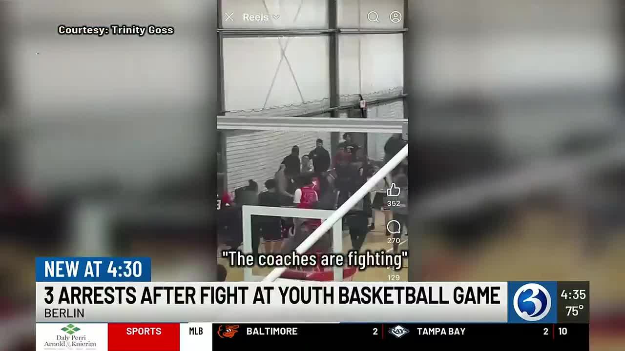 Three men arrested after fight at youth basketball game in Berlin