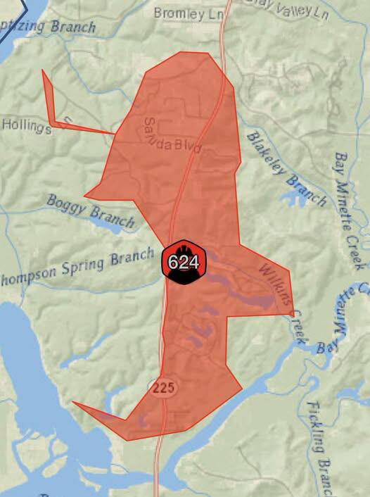 Update: Baldwin EMC says power outages along Highway 225 caused by tree ...
