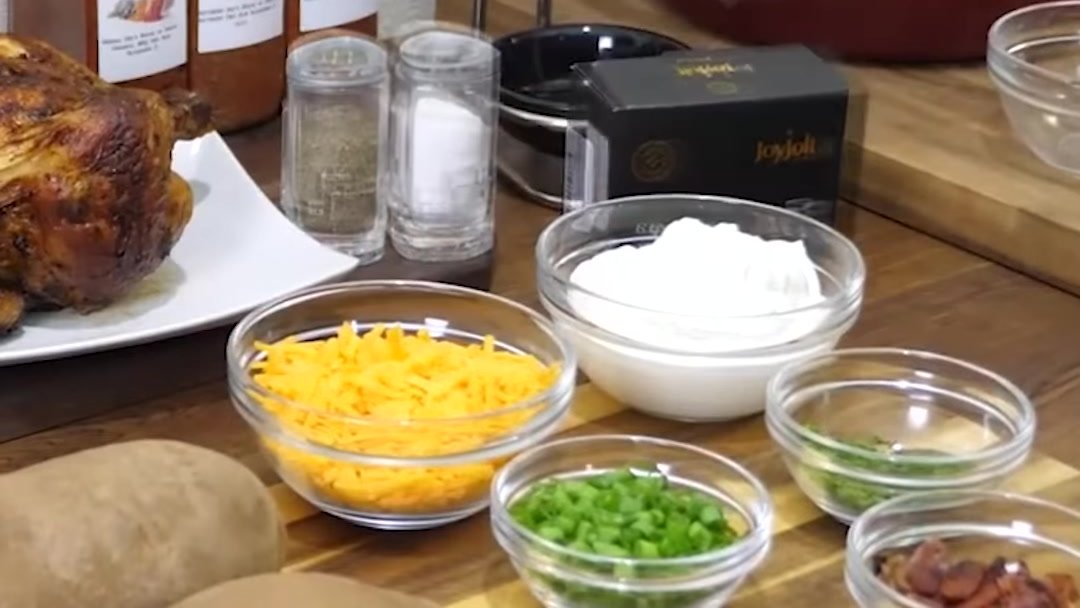 Restaurant-style loaded baked potato