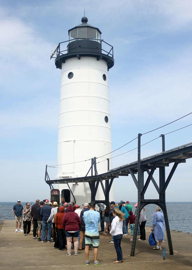 Photos: Restored Manistee lighthouse opens for public tours