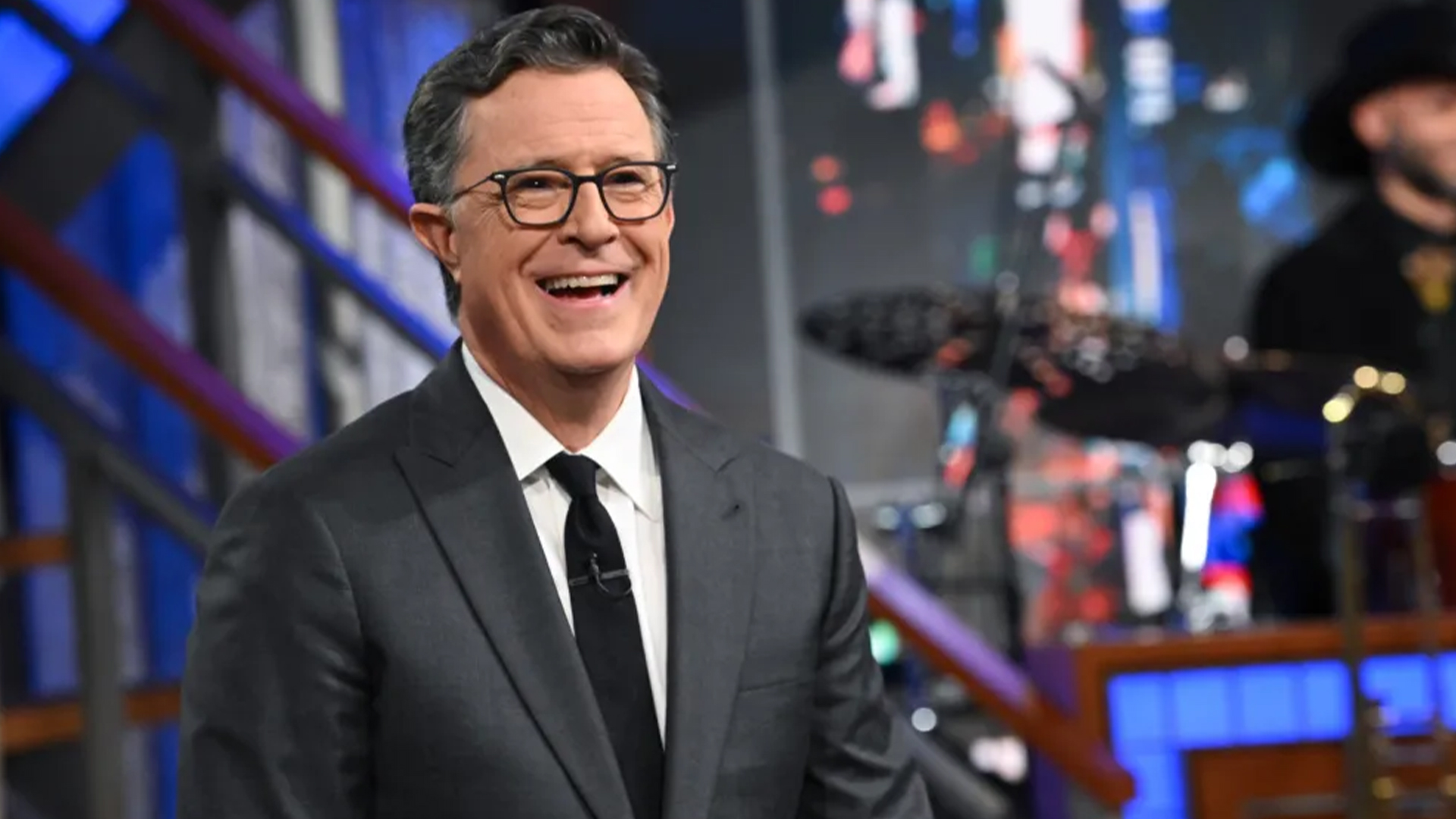 Stephen Colbert returns to TV and immediately takes aim at CBS
