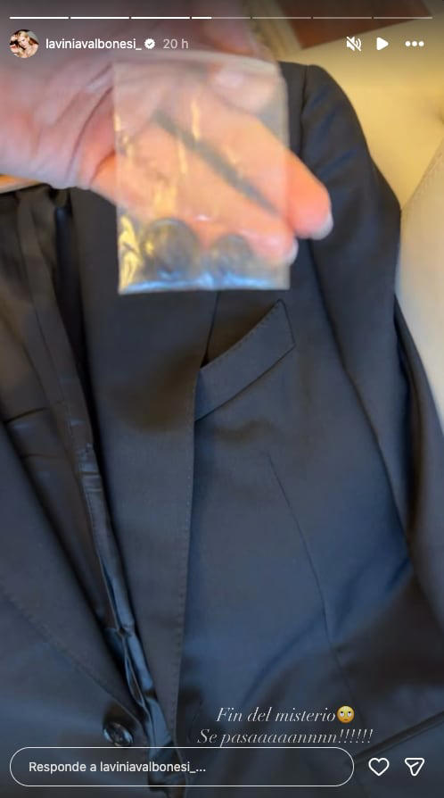 Lavinia Valbonesi revela el misterio de la bolsa de plástico que tenía ...