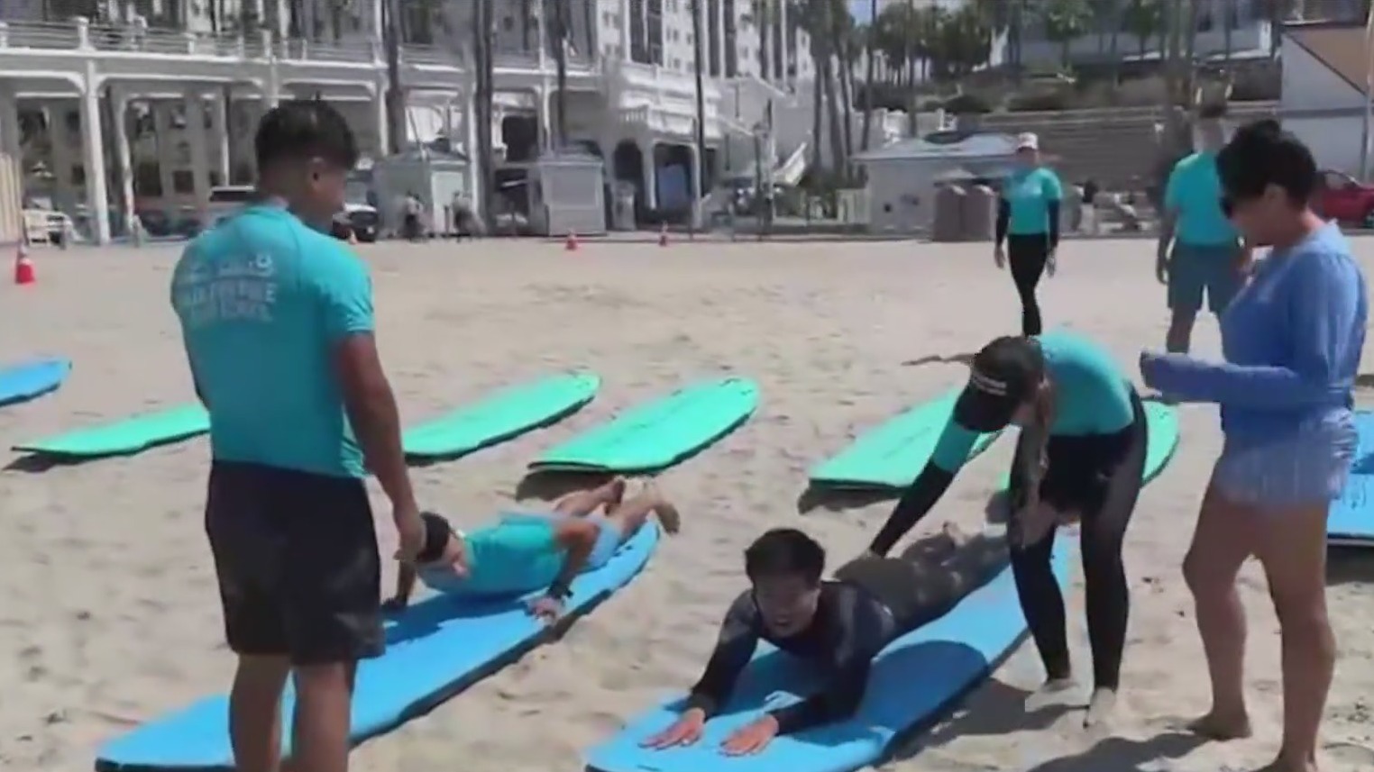 Surf lessons for students