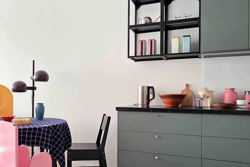 A modern white box in Poland got personality from vintage IKEA finds ...
