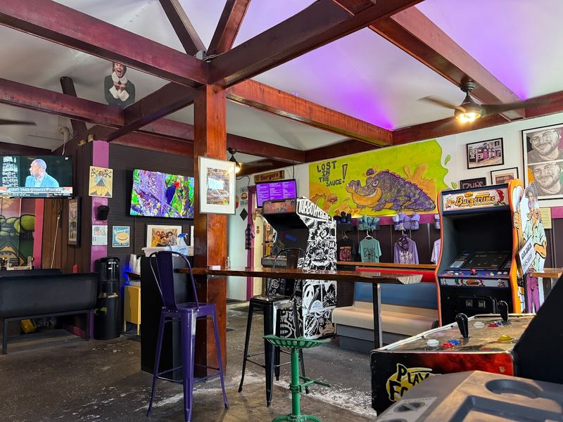 This Louisiana burger spot has a purple building, arcade games and a ...