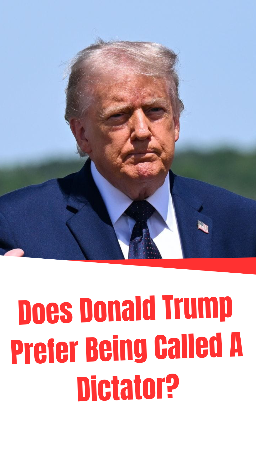 Does Donald Trump prefer being called a dictator?