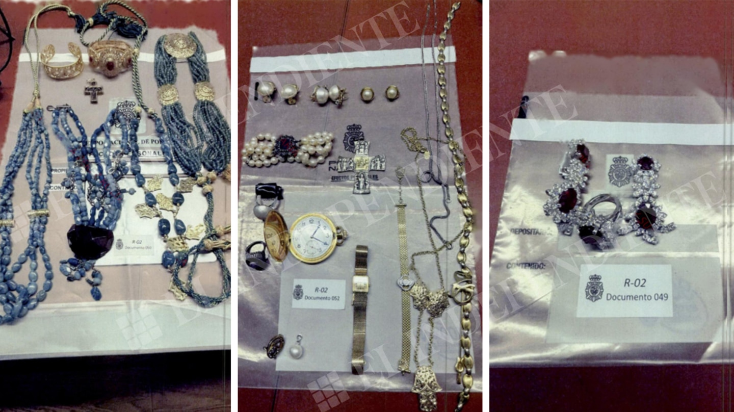 La UDEF encontró numerosas joyas en una caja fuerte en el despacho de ...